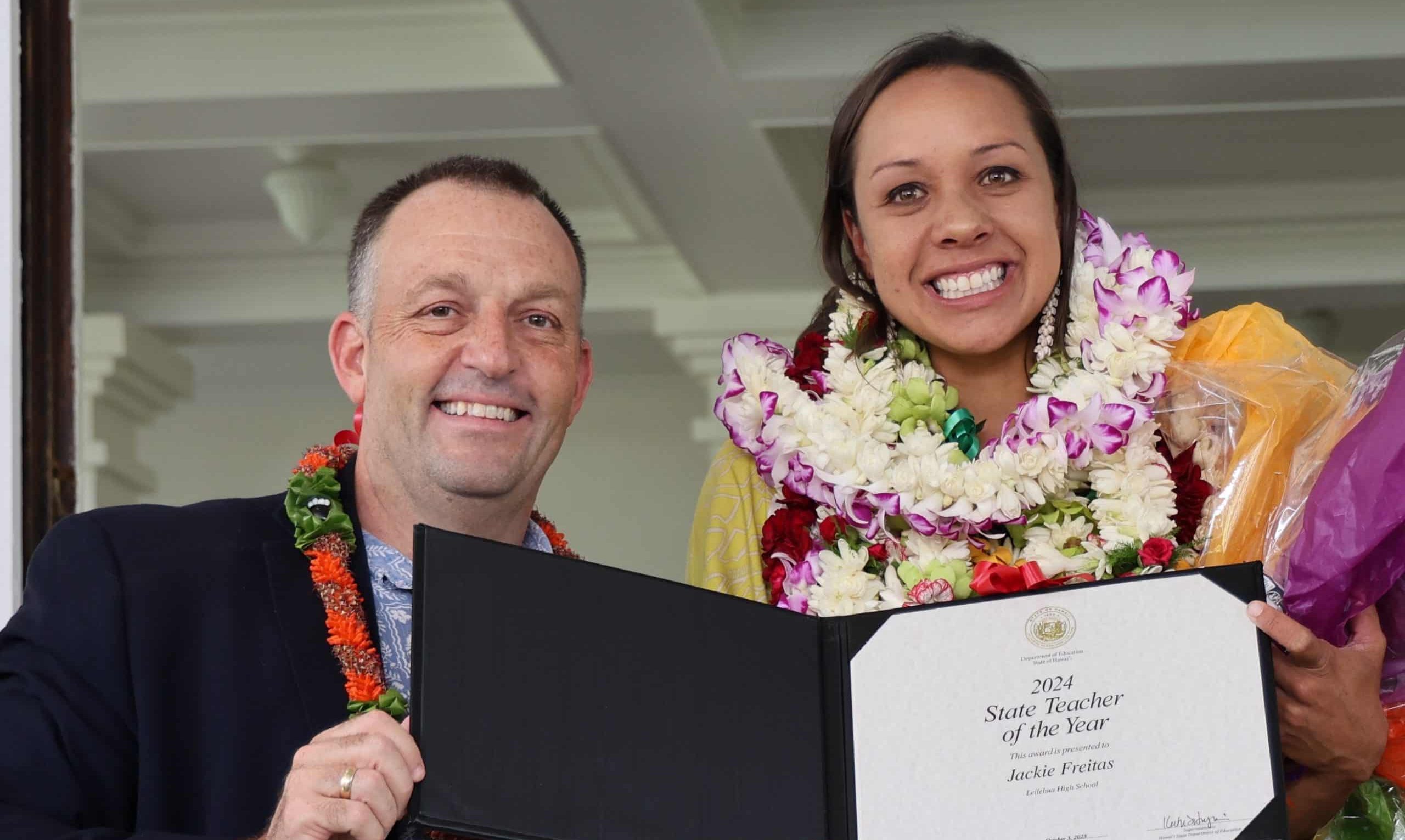 Leilehua High School’s Jackie Freitas Wins HIDOE’s 2024 Teacher of the ...